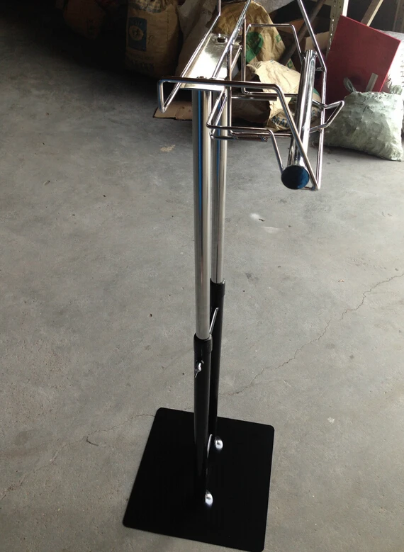 Rh-vf-rod-04 Retail Groceries Flooring Round Metal Display Stands Pull ...