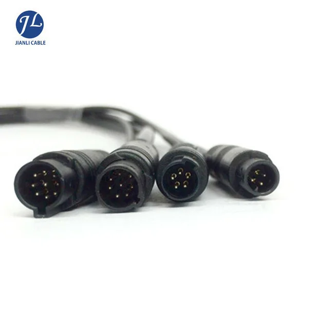 Customized Car Camera 4pin Mini Din Cable For Vehicle Cctv Video And ...
