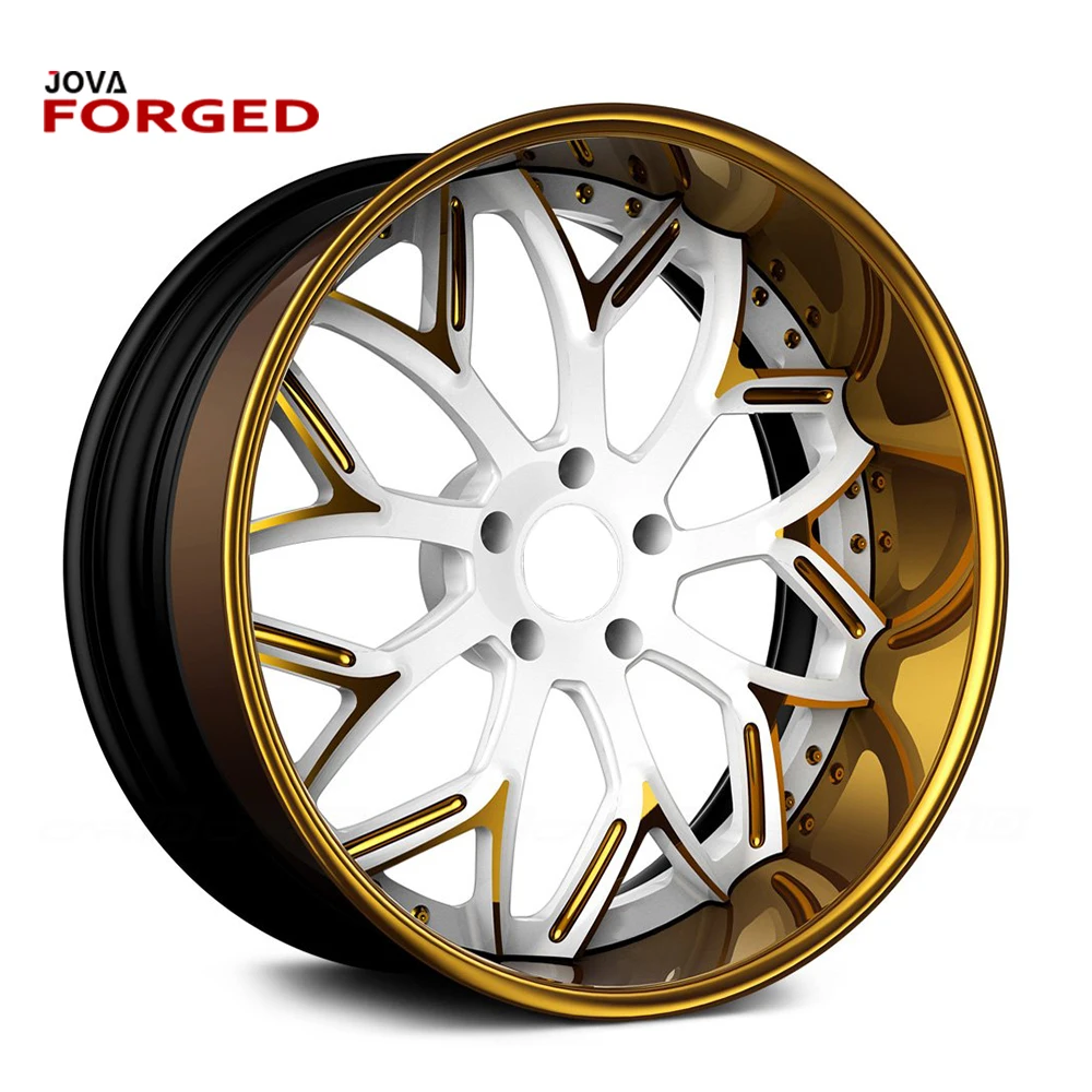 4x4 Deep Dish Racing Aluminum 6x130 Gold Colored Car 17 Inch Vossen ...
