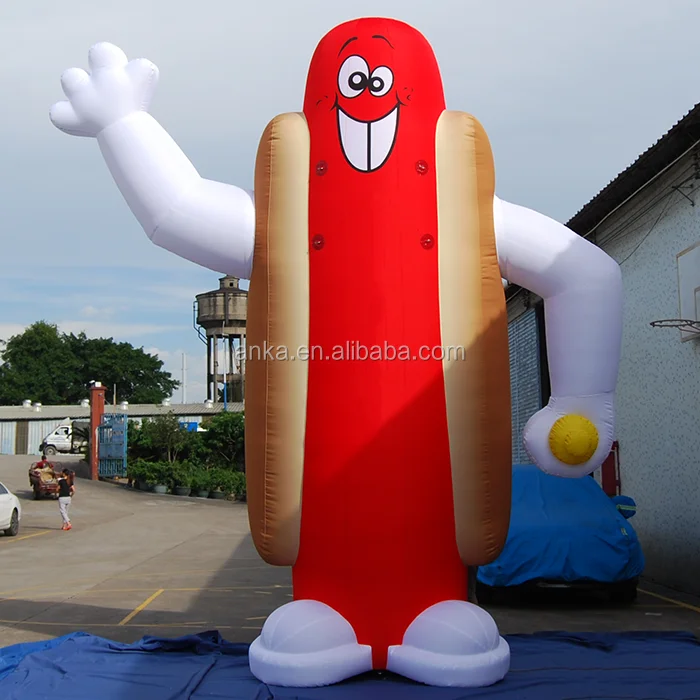 Giant Inflatable Hot Dog Cartoon for Advertising Promotions
