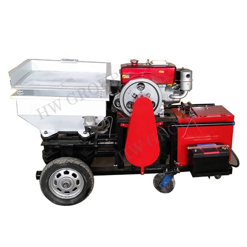 High Efficiency Automatic Mortar Cement Spraying Plastering Machine ...