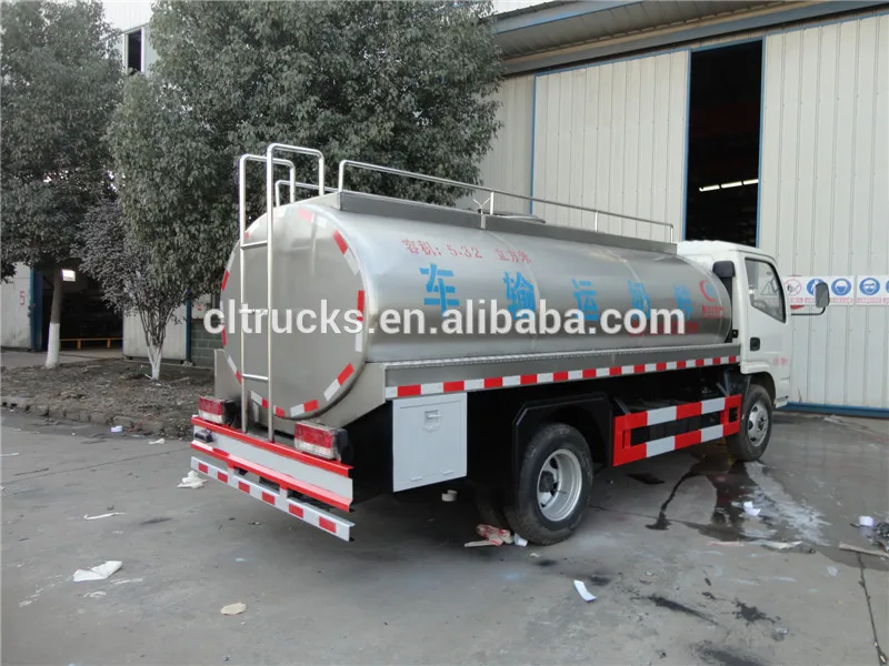 New Stainless Steel 3000l 5000l Tanker Transport Small Milk Trucks For ...