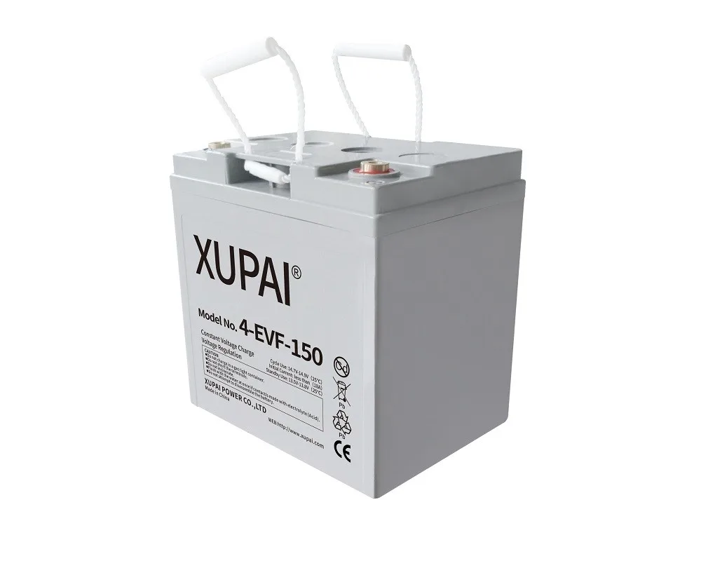 XUPAI 4-EVF-150 Battery - 8V 150AH Deep Cycle for Golf Carts