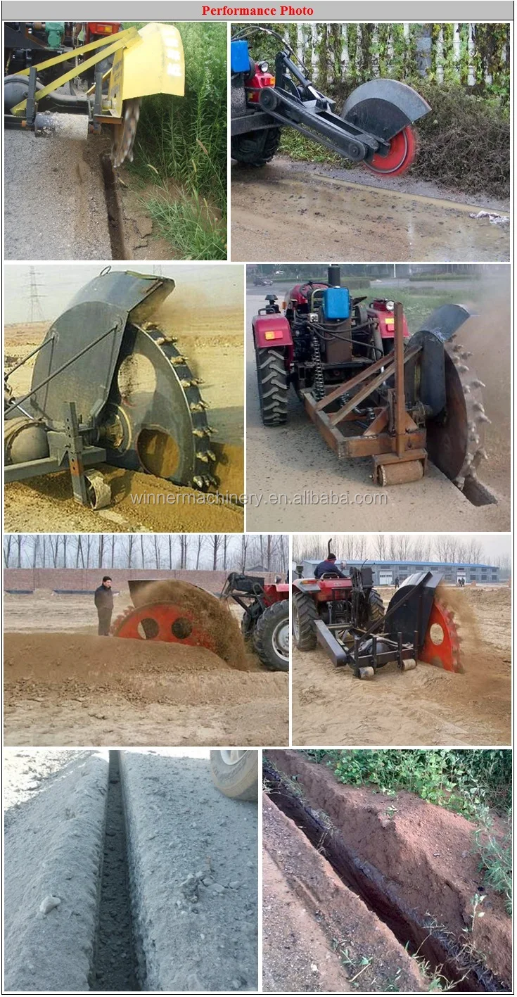 Tractor Mounted/driving/driven/pto/powered Disc Ditch Digging Machine ...