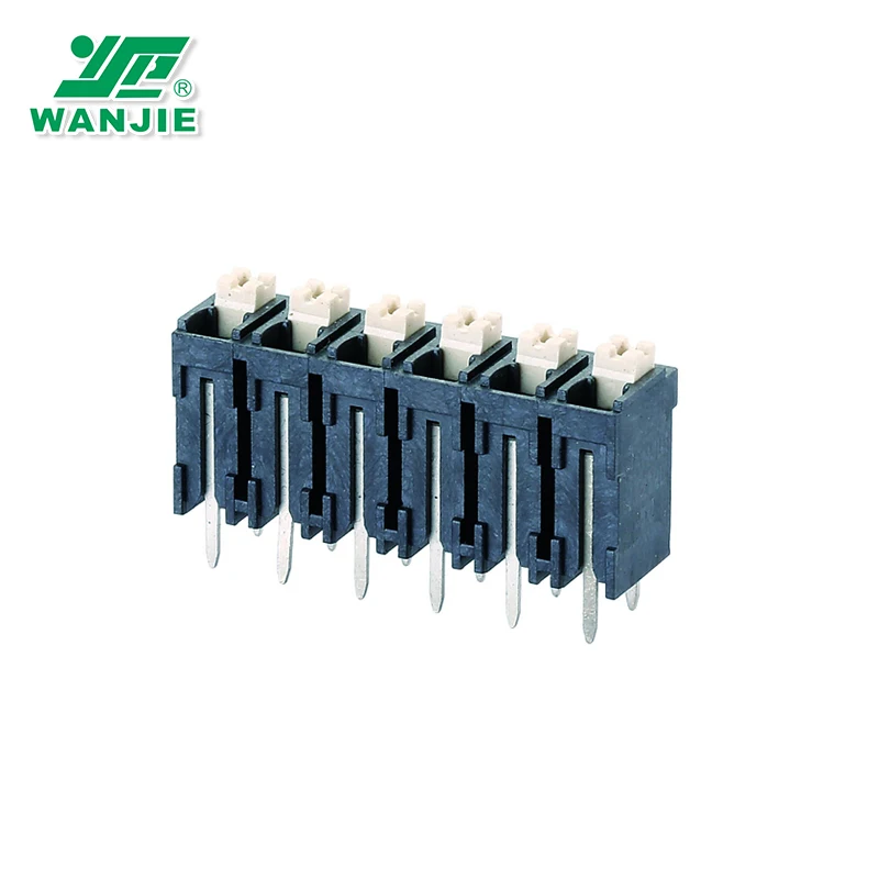 Smt High Temperature Pcb Spring Terminal Block Wj212v-5.0mm - Buy ...
