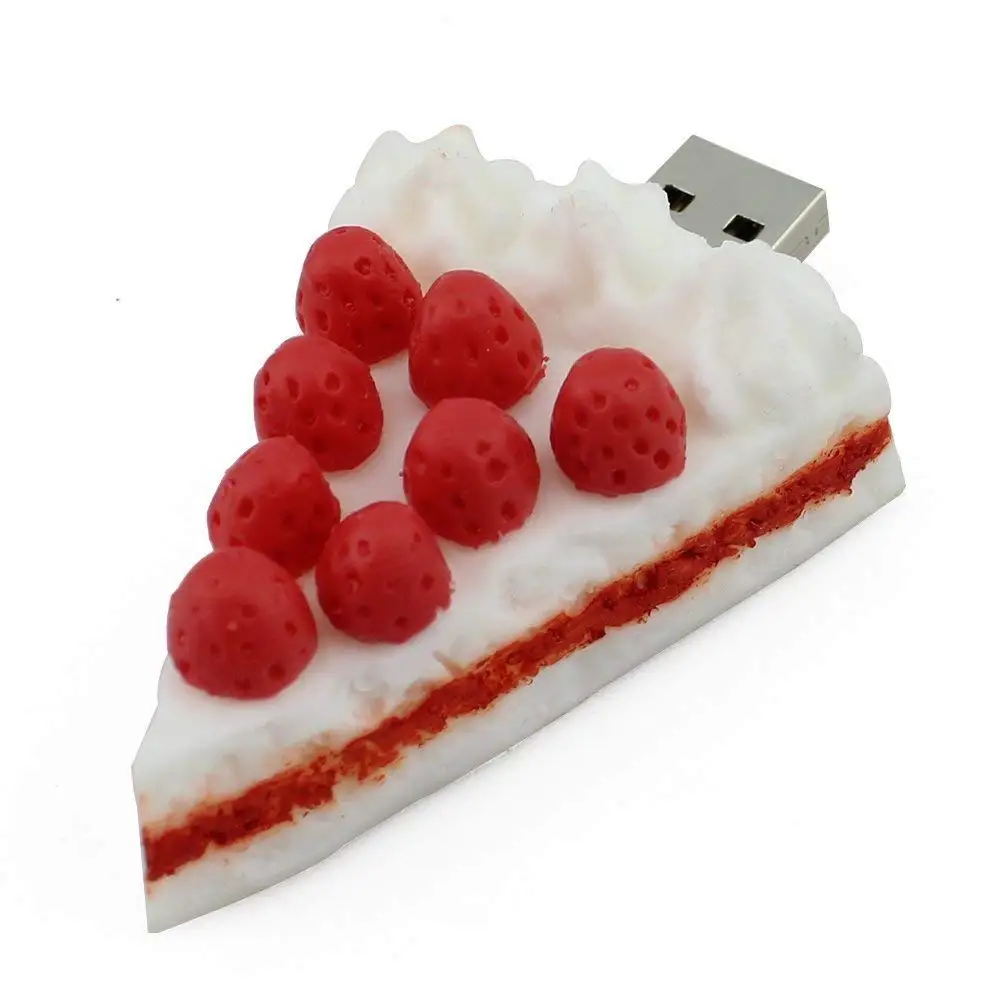 8gb Usb 2.0 Flash Drive Cartoon Fruit Strawberry Cake Food Shape Thumb ...