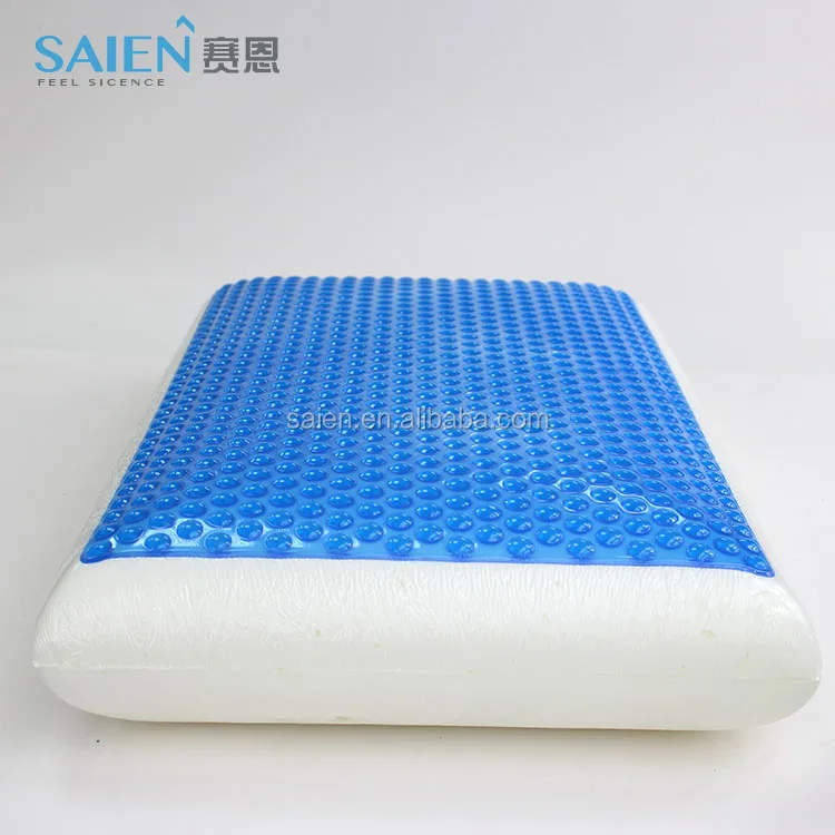 2016 Ventilated Mesh Moulded Bread Memory Foam Gel Pad Cool Pillow ...