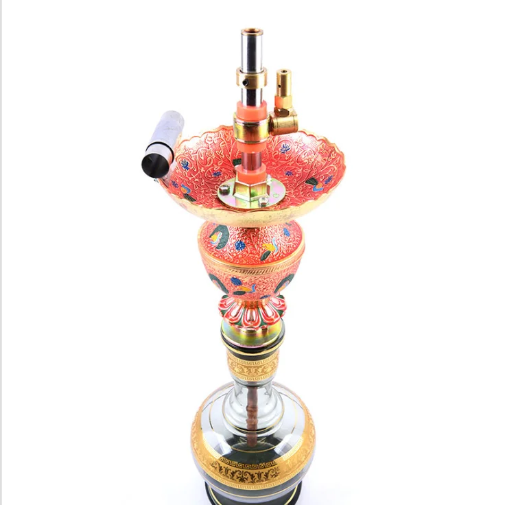 Iraq Hookah Shisha Set - Large Size Brass & Accessories