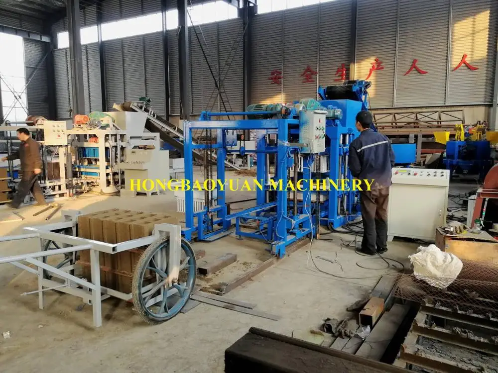 Qtf4-25 Hollow Concrete Cement Block Brick Making Machine Price In ...