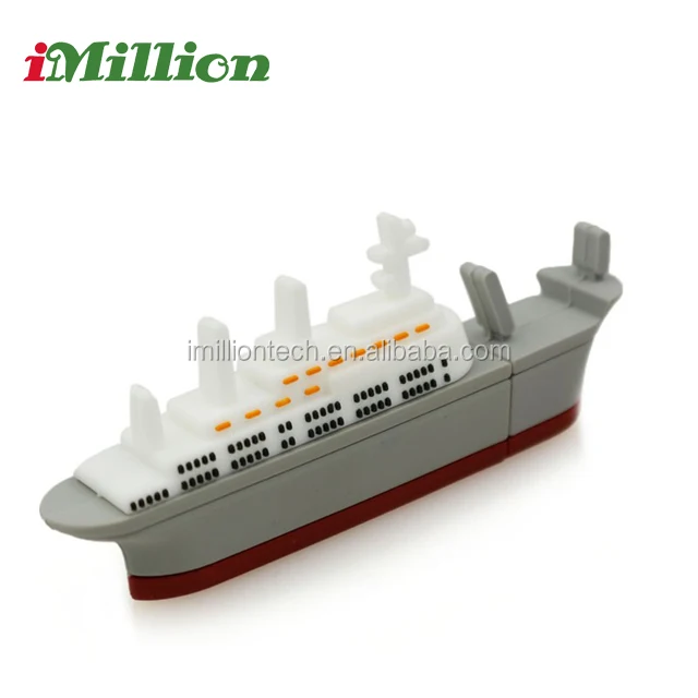 Cool And Nice Custom Boat/ship/cruise Ship Shaped Pvc Usb Flash Drive/best Gift For Shipmaster ...