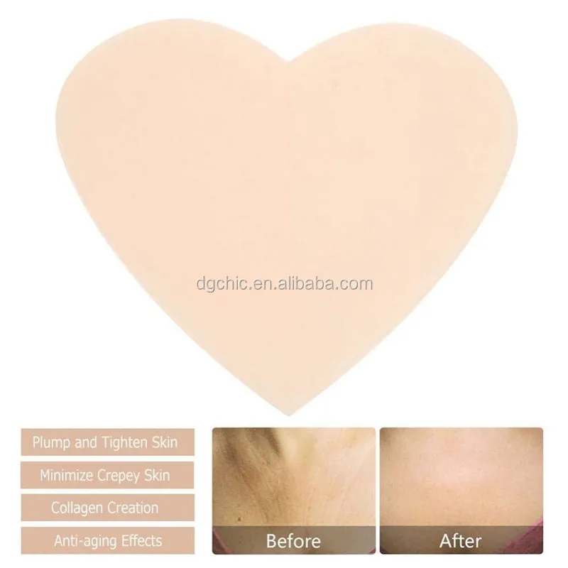 Overnight Patch Silicone Anti Aging Reusable Heart Shape Wrinkle Chest ...