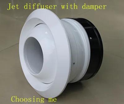 Jet Nozzle Air Diffuser With Damper - Buy Aluminum Spherical Diffuser ...