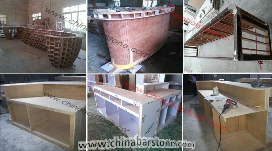 Fancy And Elegant Design L Shaped Commercial Coffee Shop Bar Counters ...