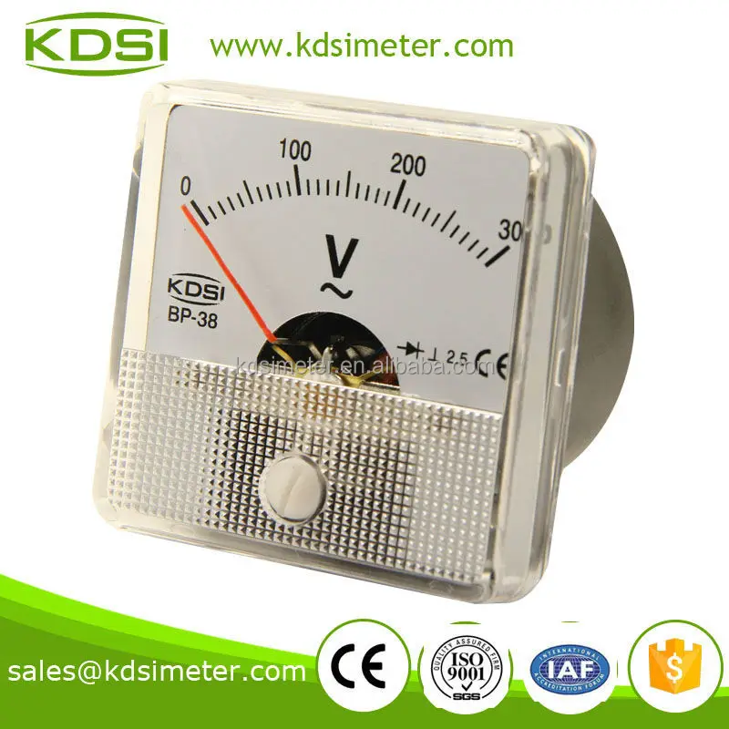 Bp-38 Ac300v Rectifier Electricity Analog Panel Meter Ac Voltmeter And ...