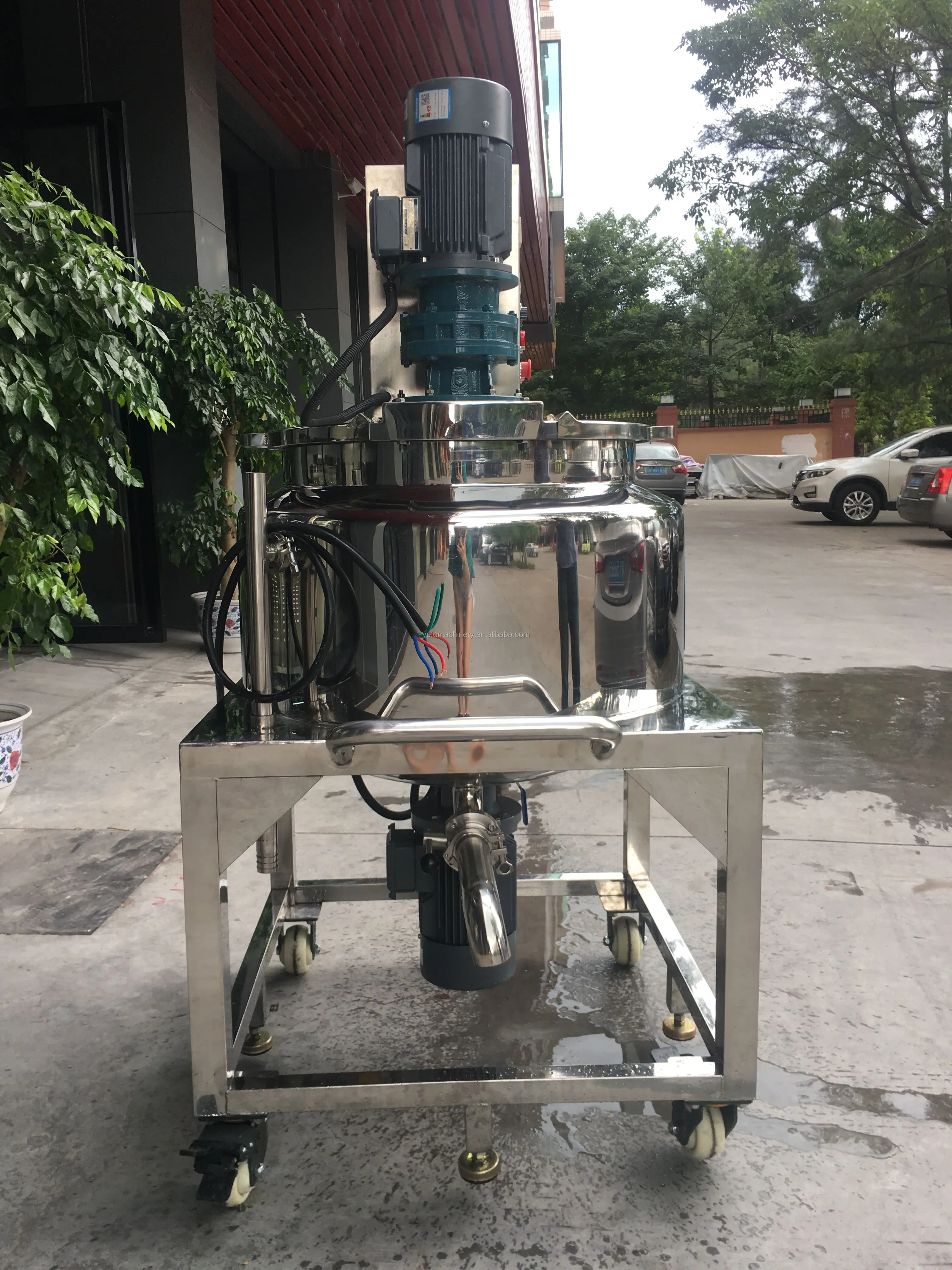 100l Movable Stainless Steel Stirring Tank / Industrial Juice ...