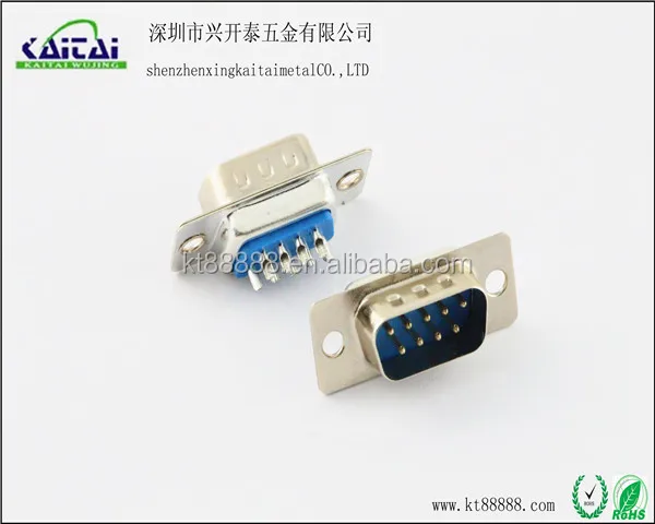 D Sub Female Connector 9 Pin Db9 Solder Connector 9p Rs232 Welding Wire ...