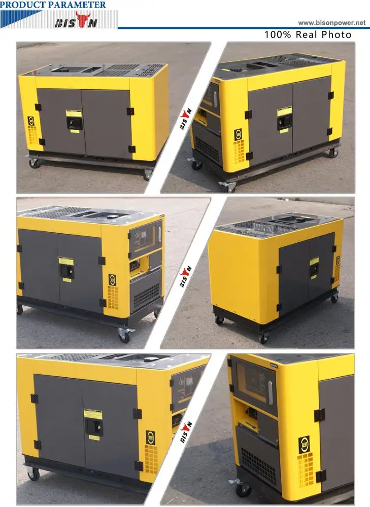Bison(china) Bs12000t Air-cooled Single Phase 10 Kva Diesel Generator 10kw Portable Diesel ...