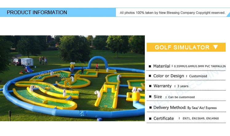 Funny Inflatable Mini Golf Chipping / Chip Shot Golf Simulator ...