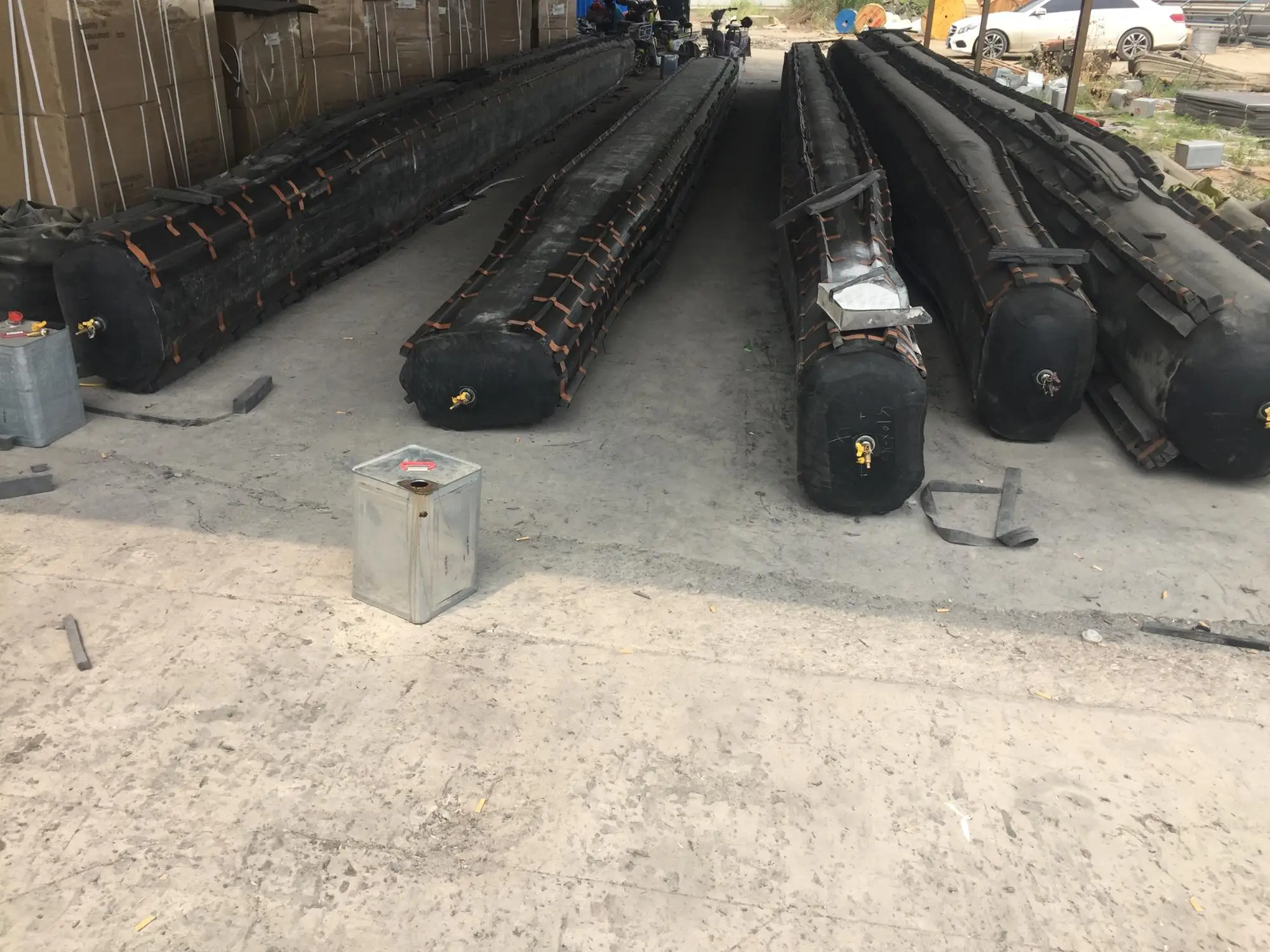 50-2400mm Diameter High Strength Inflatable Rubber Air Bladder For Pipe ...