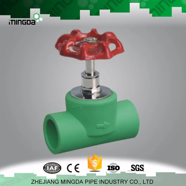 Md 1/2,3/4,1 Inch Cheap Plastic Ppr Brass Ball Valve For Hot And Cold ...