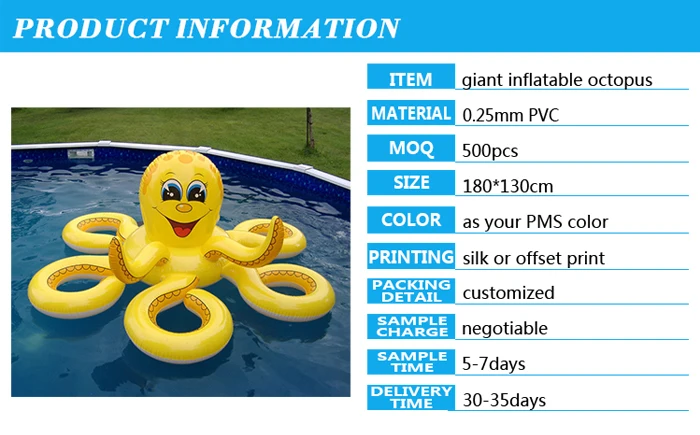 Outdoor Giant Inflatable Octopus Water Toys For Pool Jumbo Inflatable ...