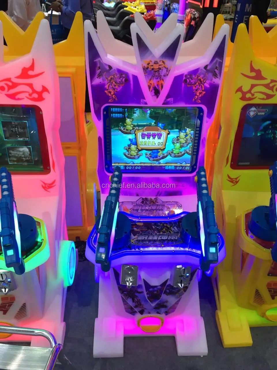 Kiddie Amusement Arcade Machines Gun Strike Shooting Video Prize ...