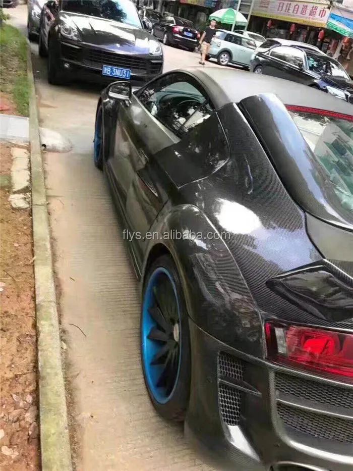R8 Wide Body Kit PPI Design Carbon Fiber Wing Spoilers
