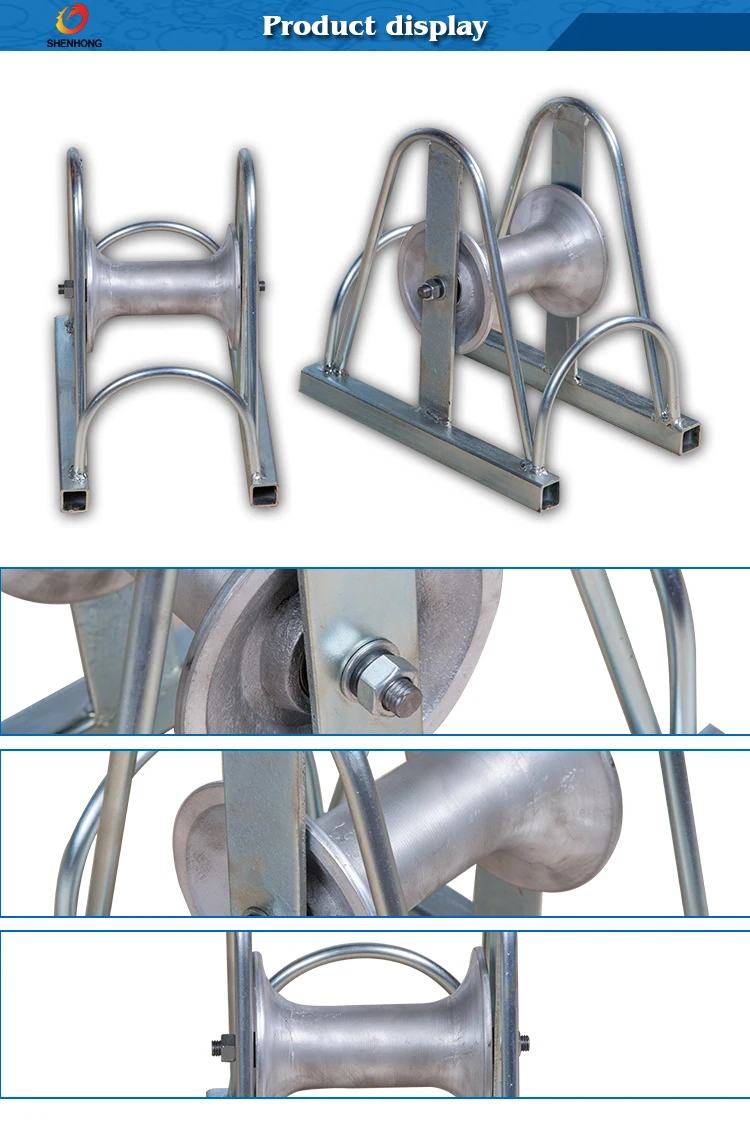 Straight Line Cable Pulling Roller With Steel Plate Supported - Buy ...