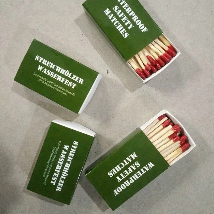 Windproof and Waterproof Matches - Essential Survival Kits