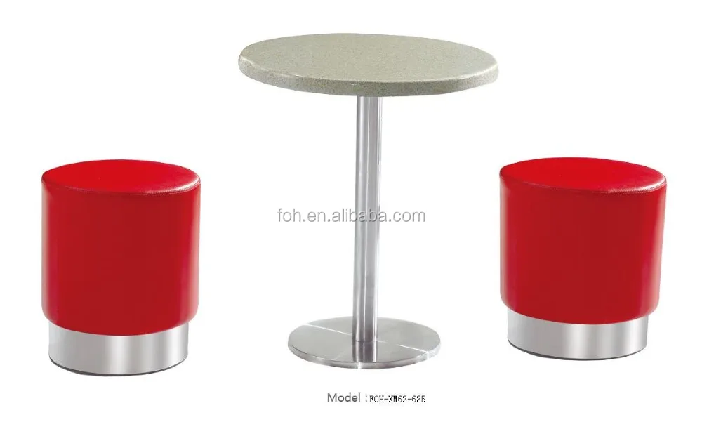 Modern Fast Food Restaurant Furniture Mcdonalds/kfc Pu Leather Low Bar ...