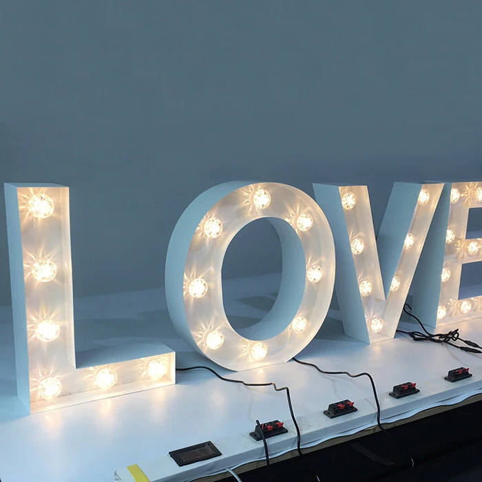Outdoor Led Illuminated 4ft Giant Love Letters Sign Large Marquee ...