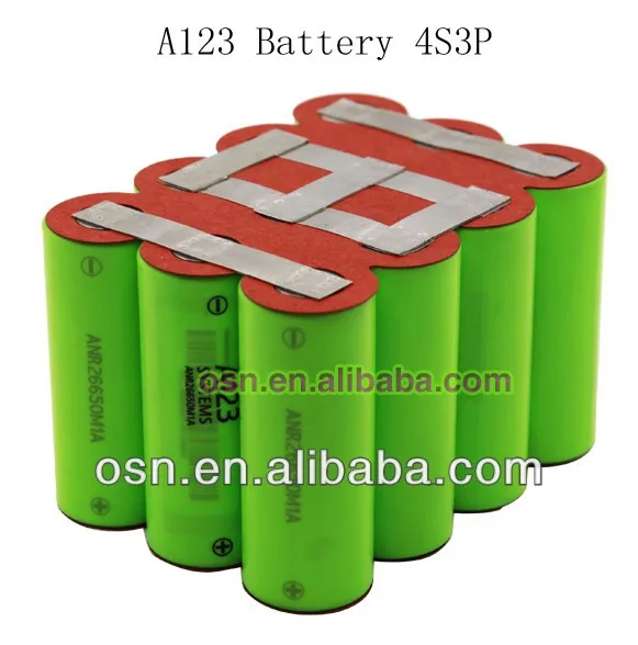 A123 Ebike Battery Pack 12V/13.2V 4.6Ah for Motorcycle Starter - Ideal ...