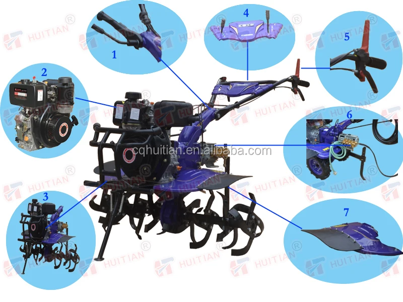 Ht105f 6hp Digging Agricultural Machines - Buy Digging Agricultural ...