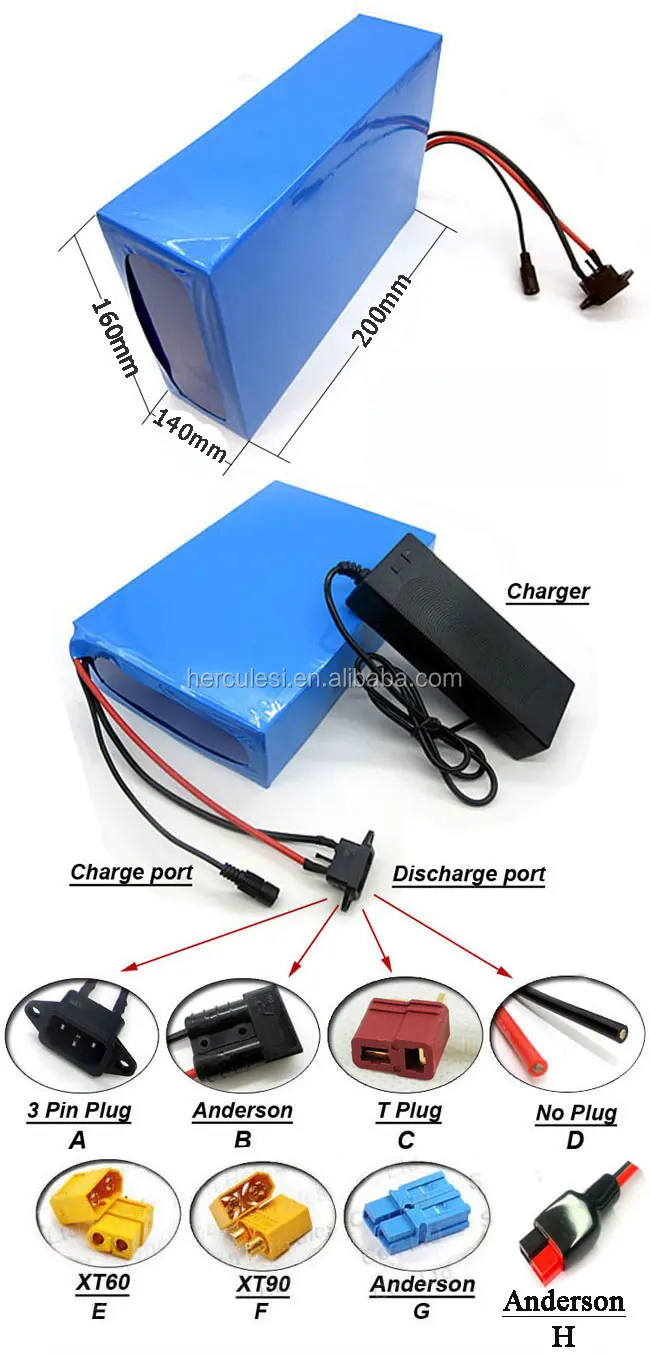 Lithium Ion Akku 60v 72v 20ah 25ah 30ah 18650 Battery Pack For 2000w ...