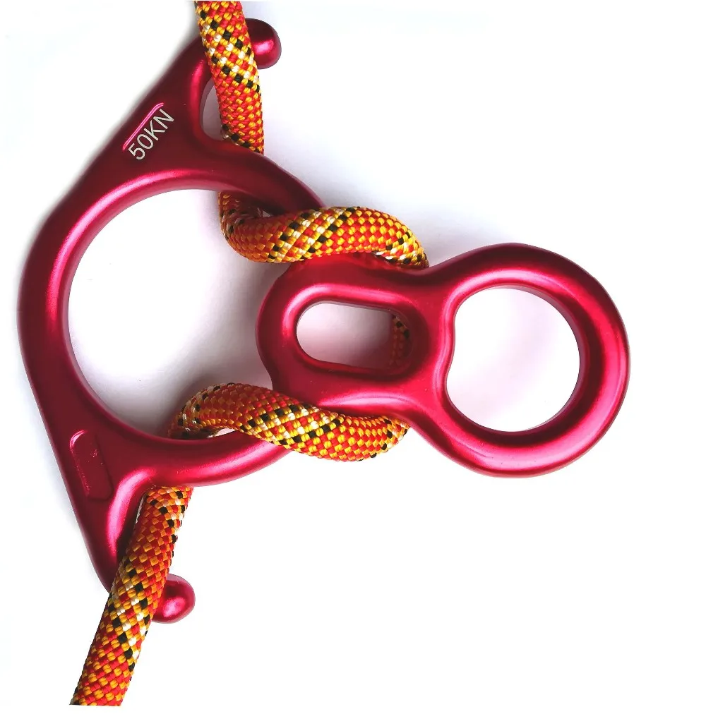 Climbing 40kn Rescue Figure 8 Descender With Bent-ear Rappelling Gear ...