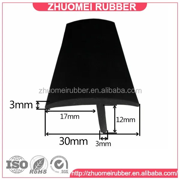 Extruded Rubber T Slot Thread Strip - Buy Rubber T Strip,T Channel ...
