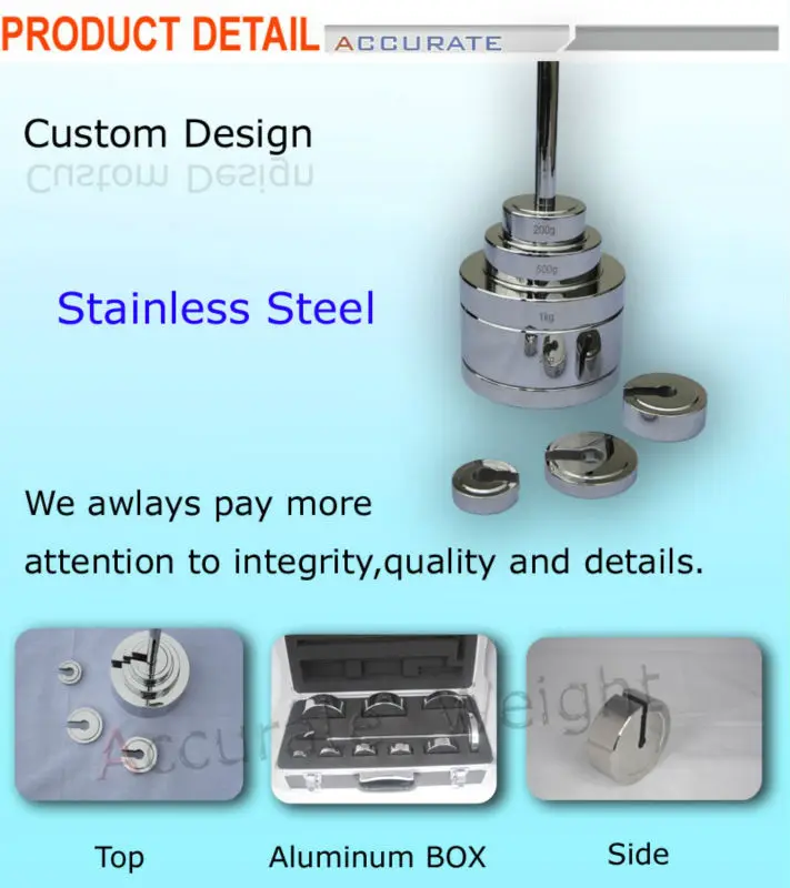 Stainless Steel 304 Serious Mass, Load Test Weights, 2kg