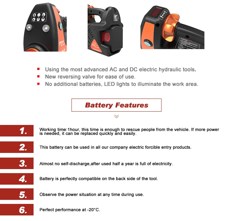 Firefighting Hydraulic Electric Battery Operated Rescue Cutter