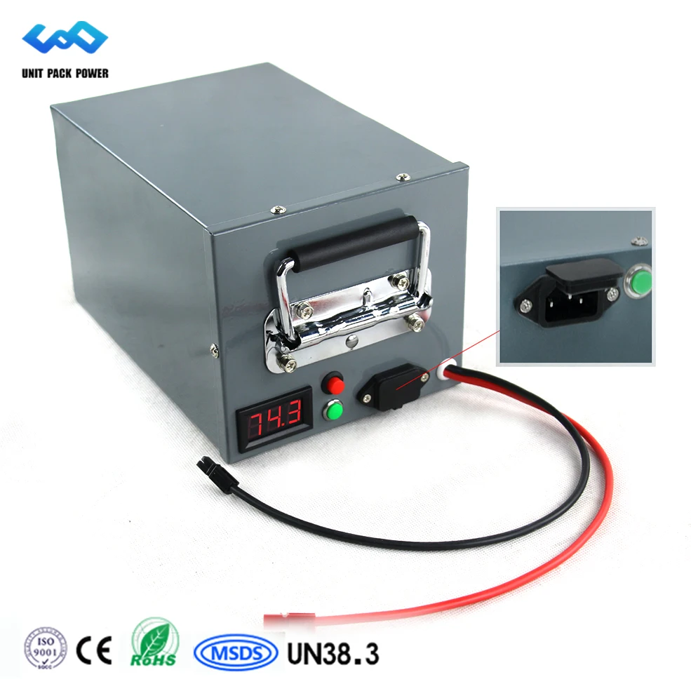 Steel Case Li Ion 18650 Akku 60v 72v 20ah 30ah 45ah Lithium Ion Battery ...