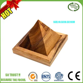 2017 Pyramid Diy 3d Puzzle Jigsaw Puzzle,Wooden Triangle Pyramid,Wood ...