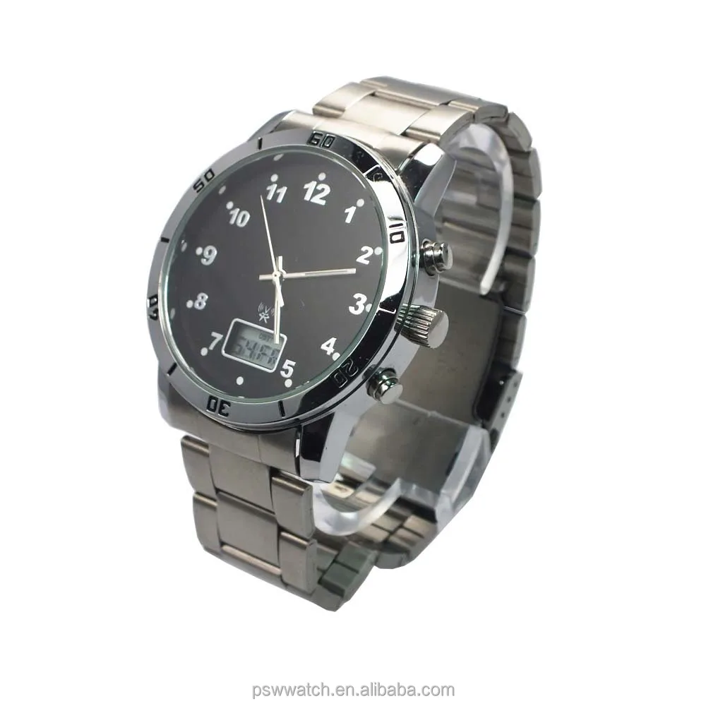 Fashion Solar Power Digital Watch With Japan Miyota 2039 Movement Men ...