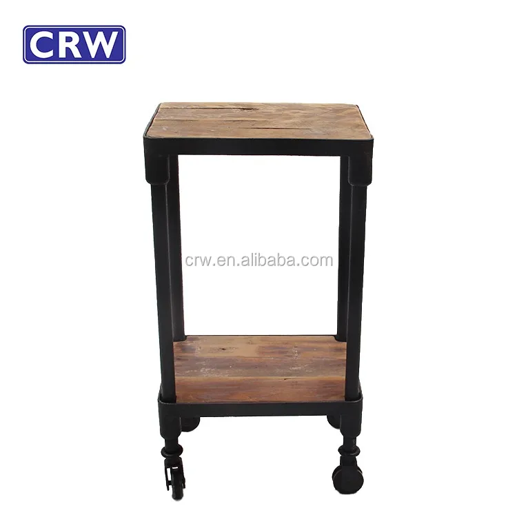 Antique 2 Level Side Table With Wheels - Buy Side Table With Wheels ...