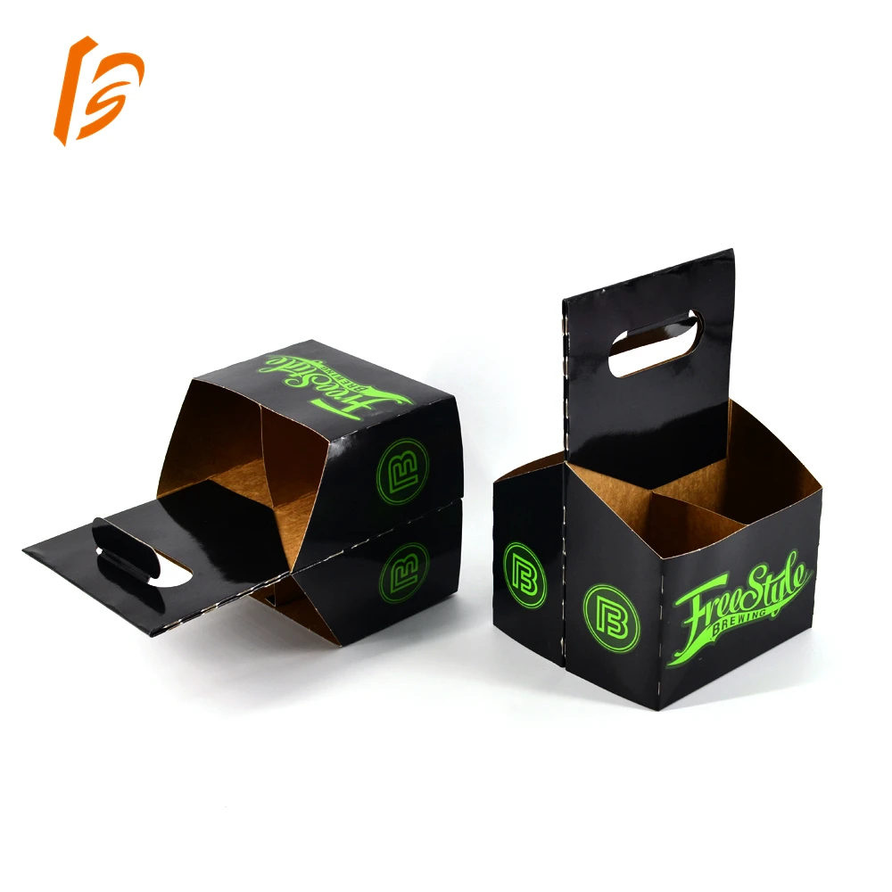 Custom Printed Cardboard Can Holder - 6 Pack Beer Solution