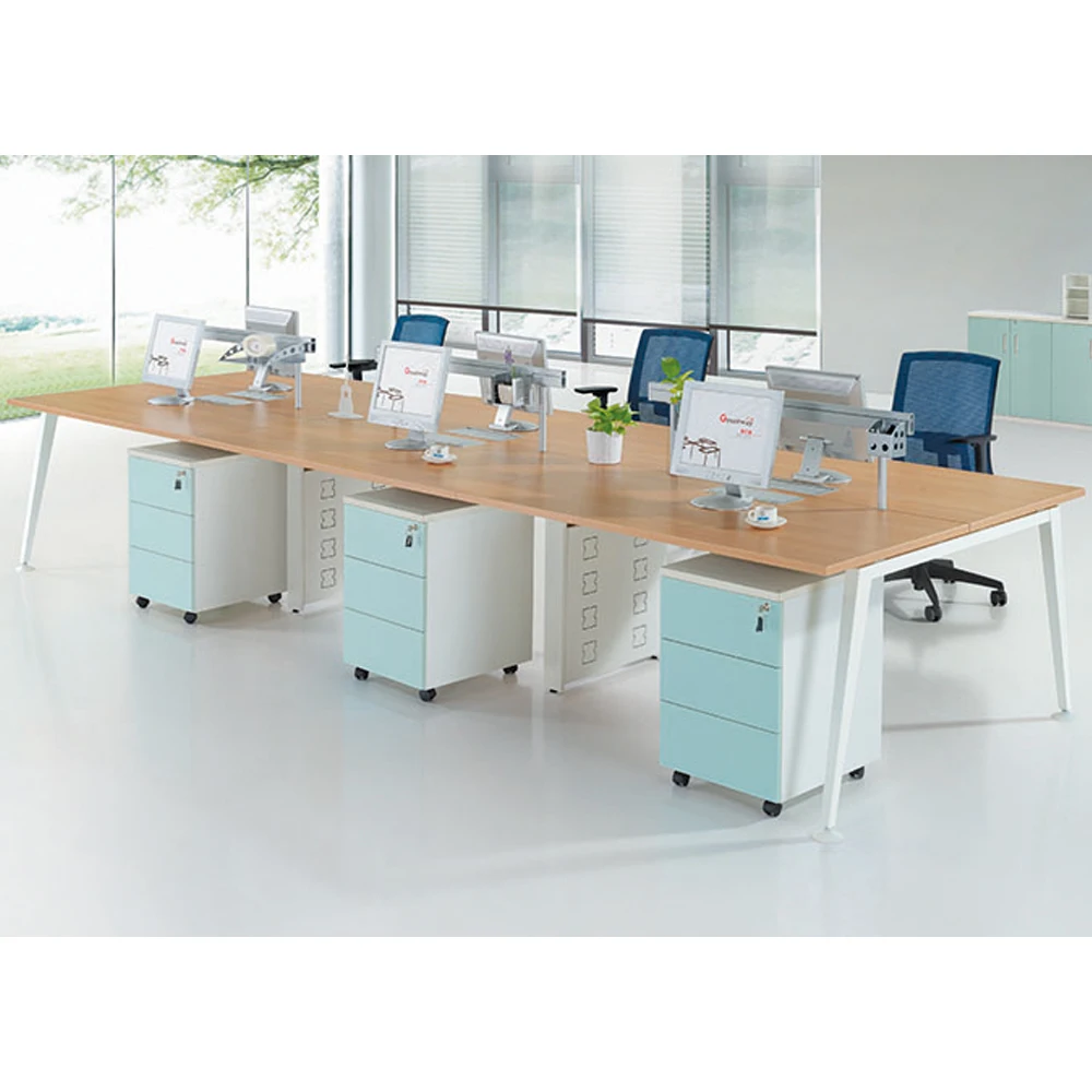 Modern Office Workstations 6 Seat Computer Desk Office Workstations ...