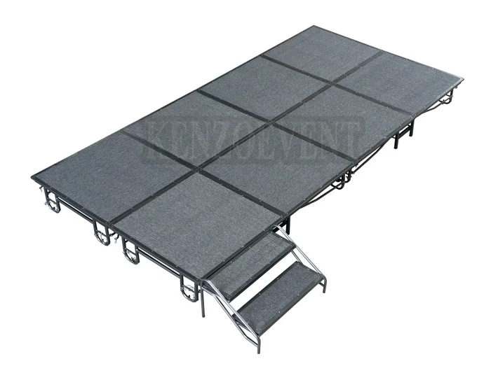 Steel Mobile Folding Stage Platform - Portable & Durable
