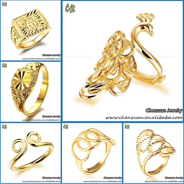 European Italian Style Gold Rings Designs Jewelry 18k Solid Gold Ring ...