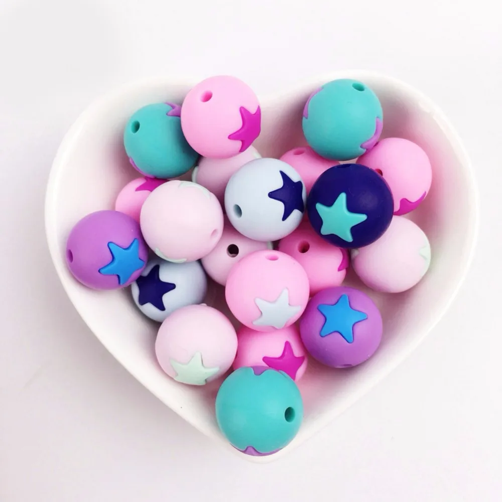 Fashion Jewelry 2017 Baby Chewing Beads Food Grade Silicone Teething ...