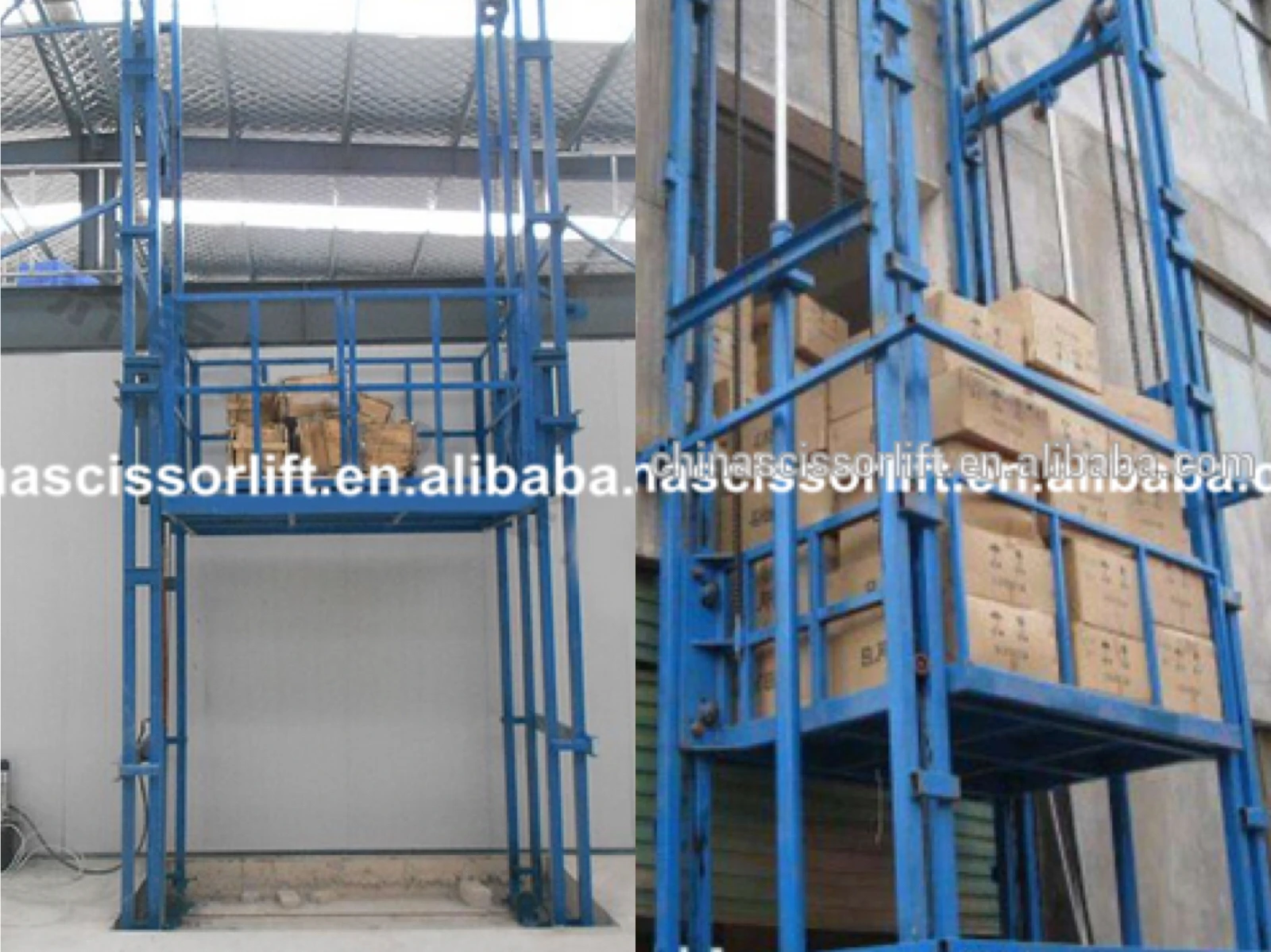 10.5m Heavy Duty Hydraulic Guide Rail Lifter Chain Type Hydraulic ...