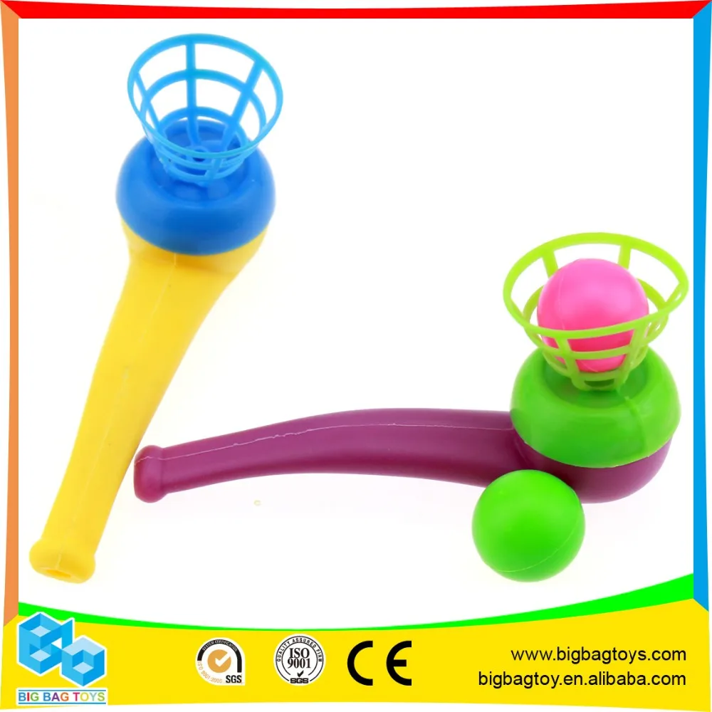 Best Selling 4 Color Plastic Blowing Pipe Toy With Ball For Children ...