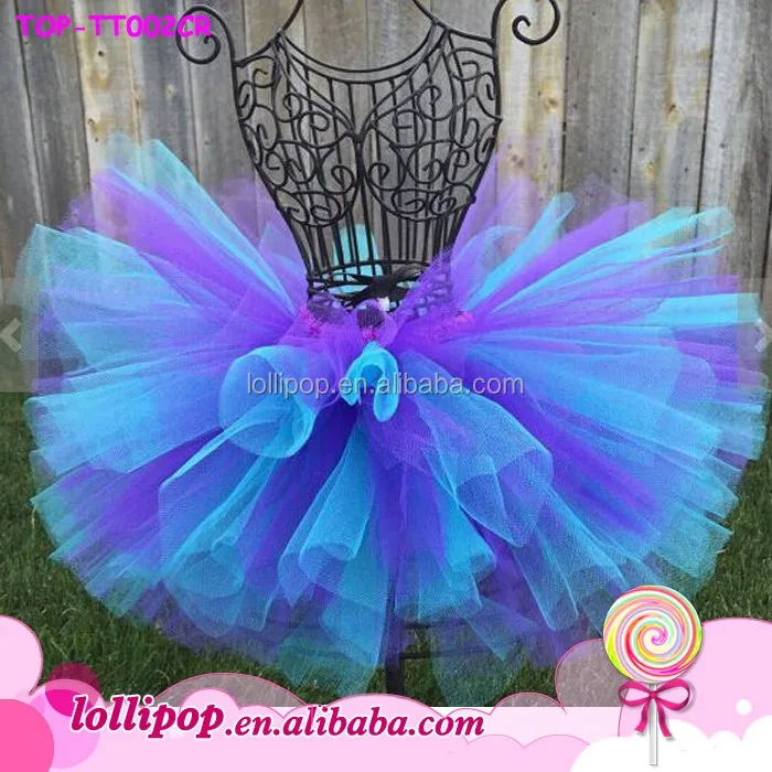 Mermaid Aqua Purple Pettiskirts Children Tulle Fabric Skirts Girls ...